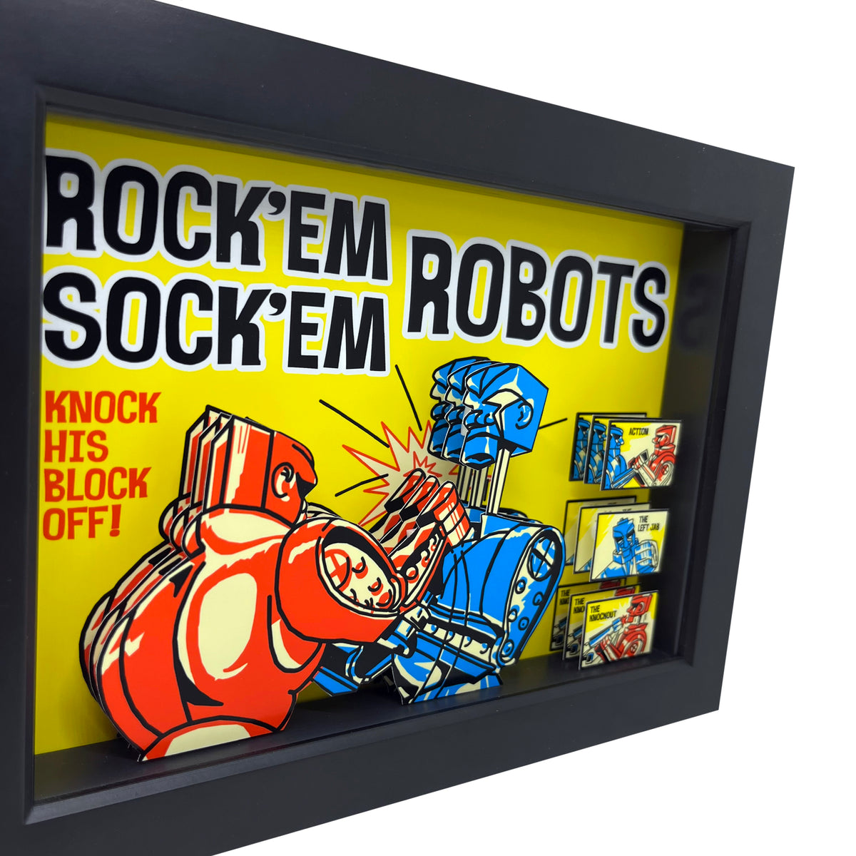 Rock'Em Sock'Em Robots 3D Art - Boxing Game | Framed – PopsicArt