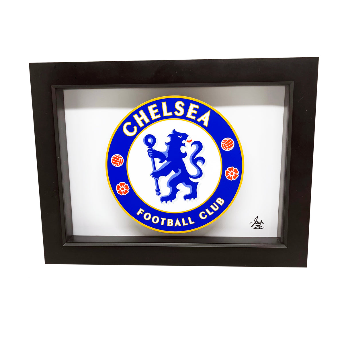 Chelsea FC 3D Art - Soccer Logo | Framed Decor – PopsicArt