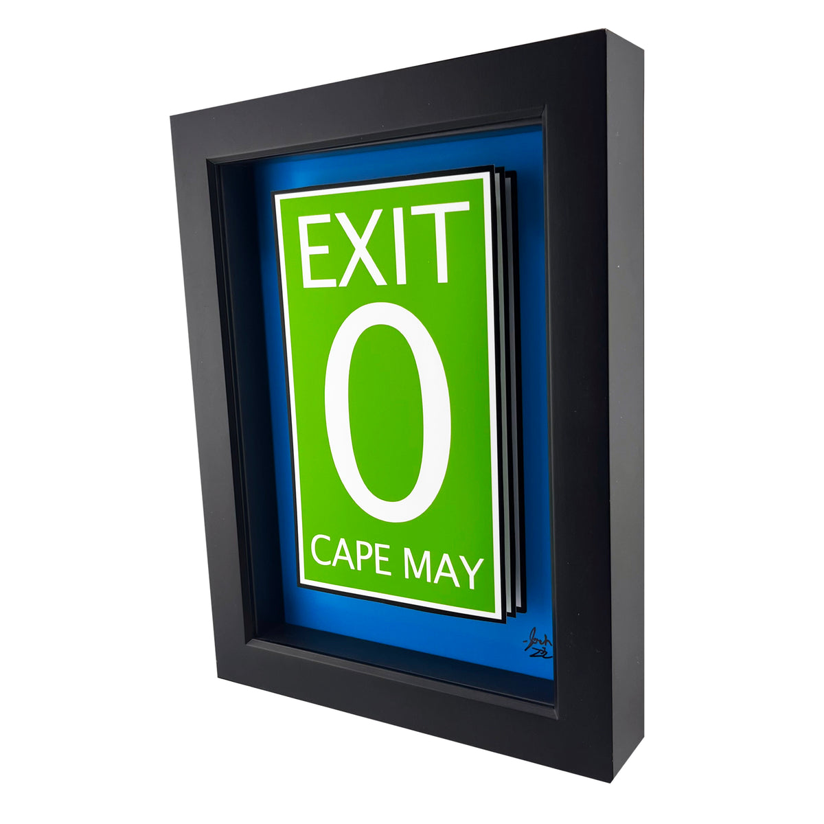 Exit Zero Sign 3D Art – PopsicArt