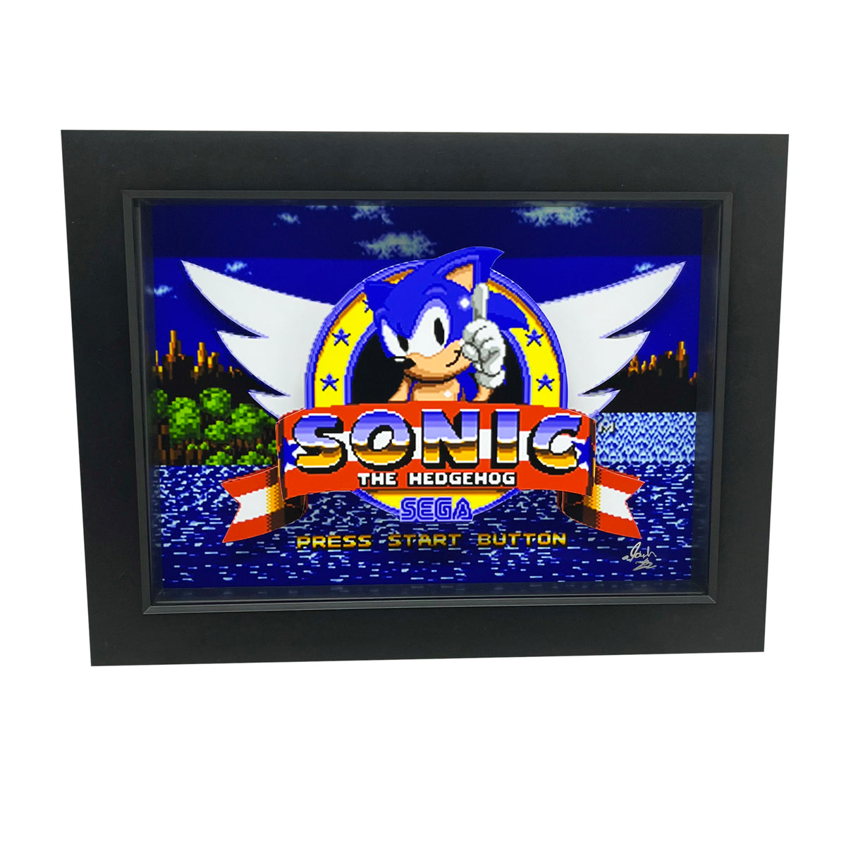 Sonic the Hedgehog Title Screen 3D Art – PopsicArt