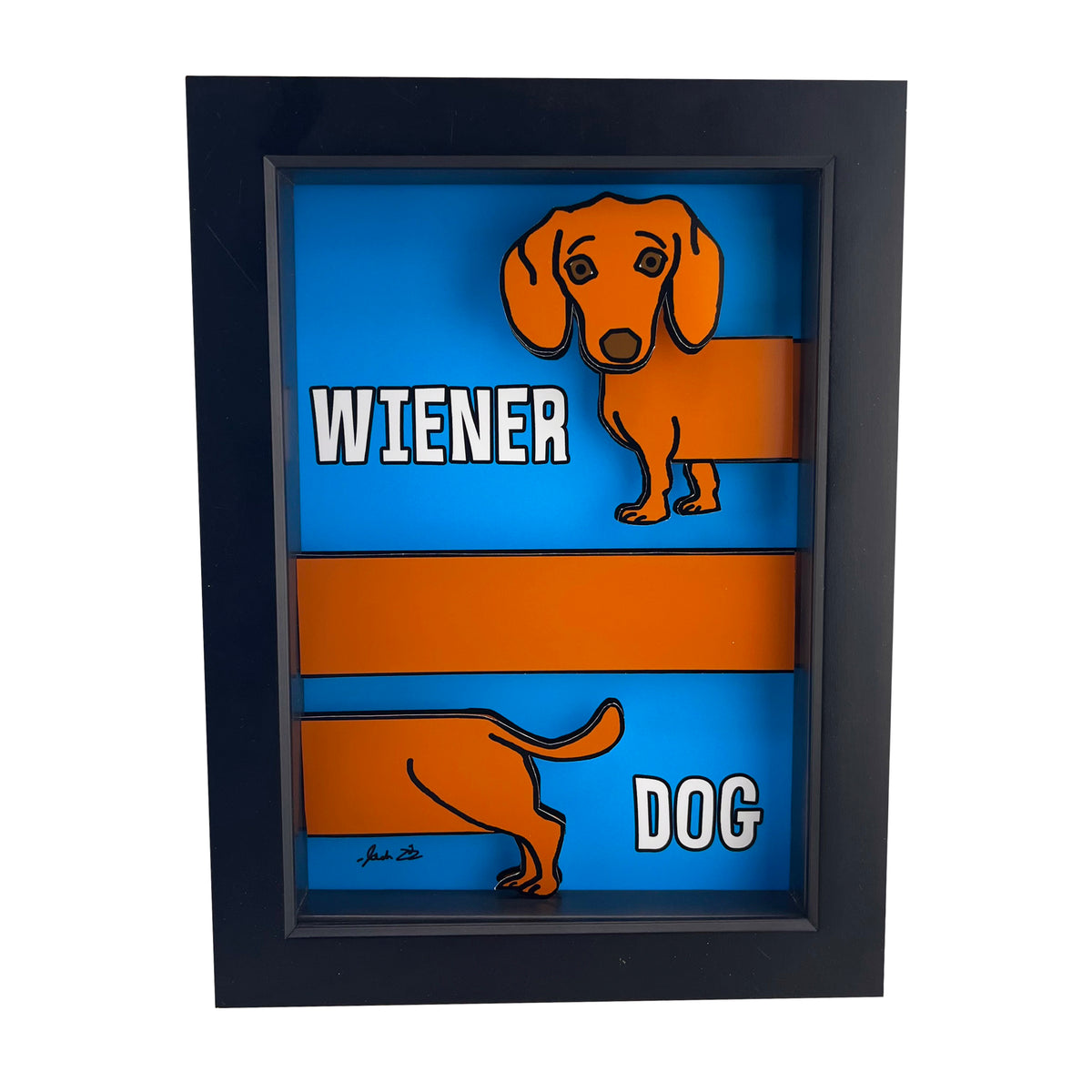 Wiener Dog 3D Art – PopsicArt