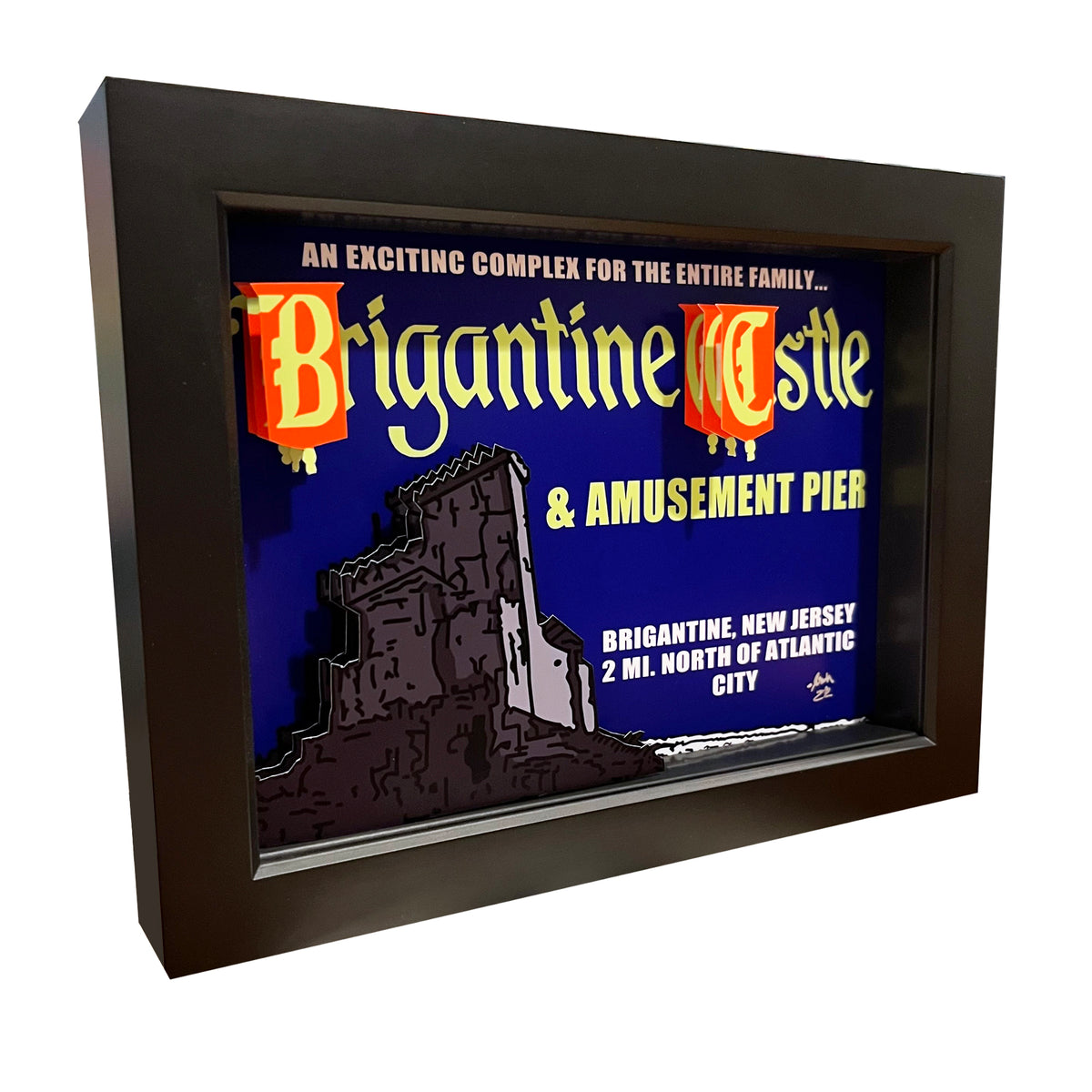 Brigantine Castle 3D Art - Jersey Shore Attraction | Framed – PopsicArt