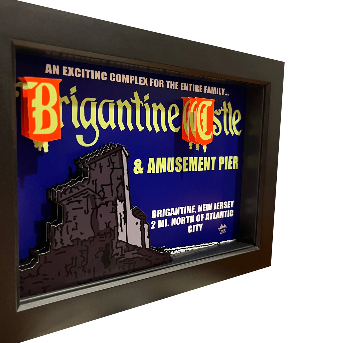 Brigantine Castle 3D Art - Jersey Shore Attraction | Framed – PopsicArt