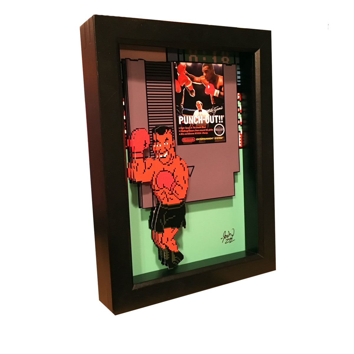 Mike Tyson Punch Out 3D Art - NES Boxing Game | Framed – PopsicArt