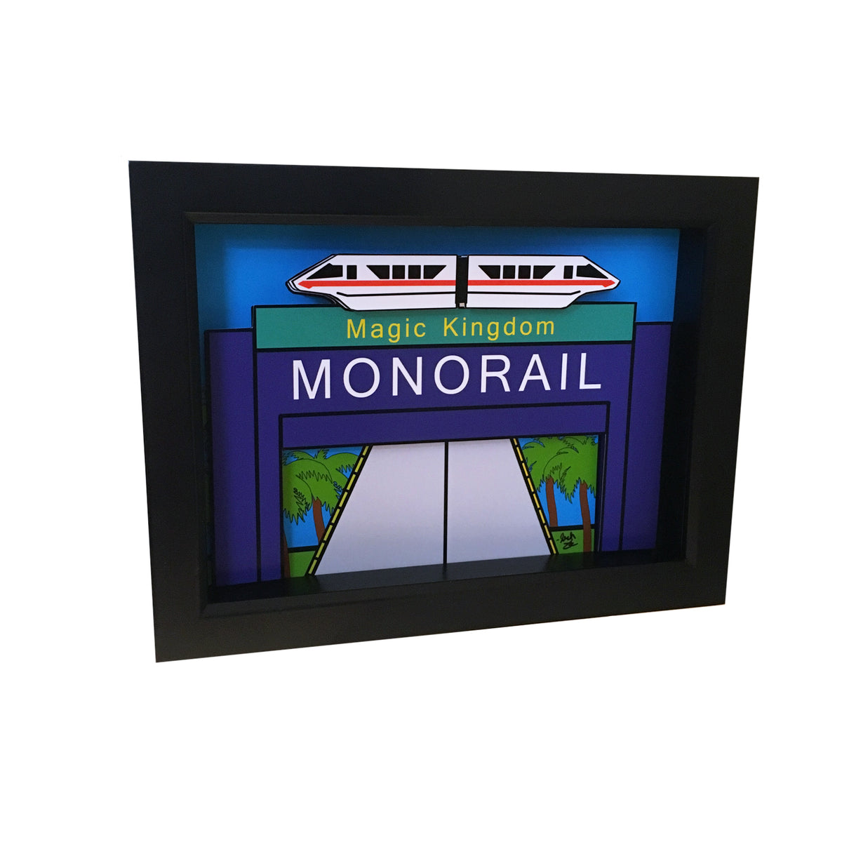 Monorail Sign 3D Art – PopsicArt