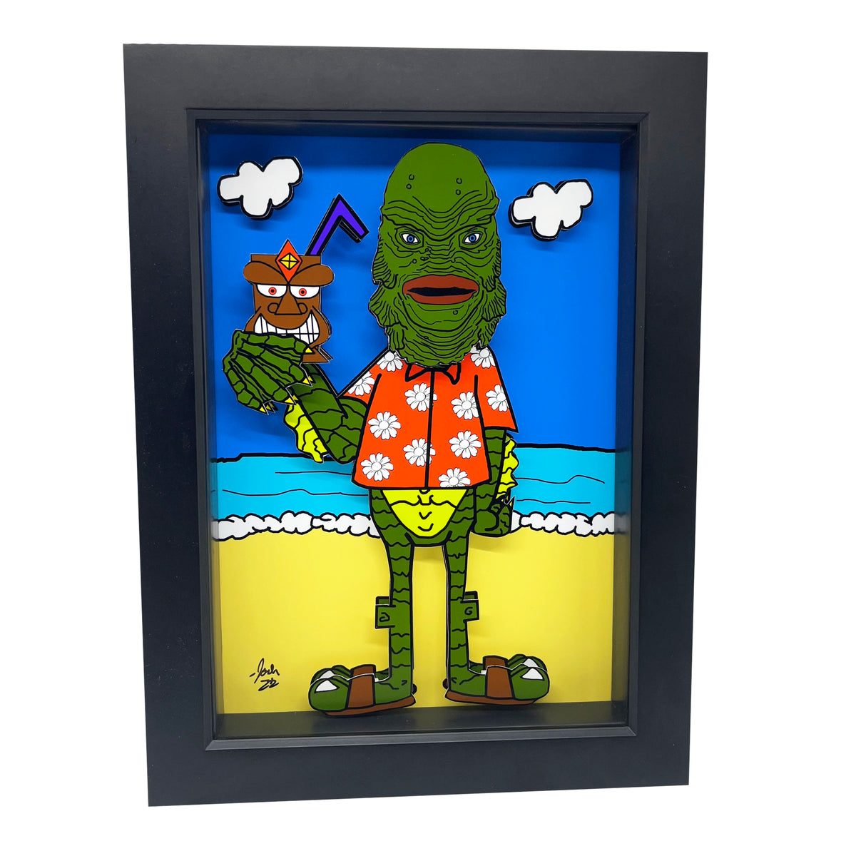 Tiki Time Creature From The Black Lagoon 3D Art – PopsicArt