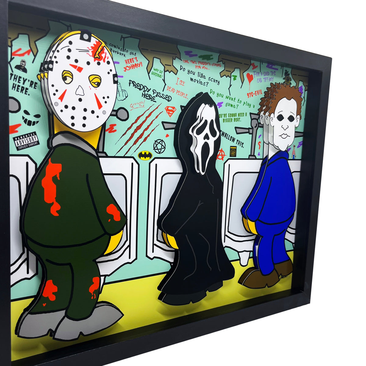 Horror Urinal Friends 3D Art - Jason Myers Ghostface – PopsicArt