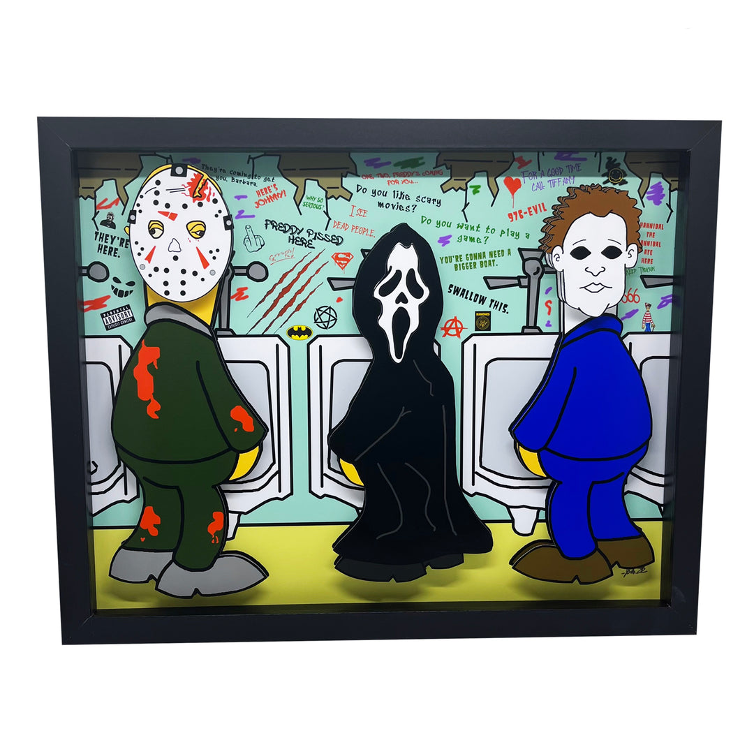 Horror Urinal Friends 3D Art - Jason Myers Ghostface – PopsicArt